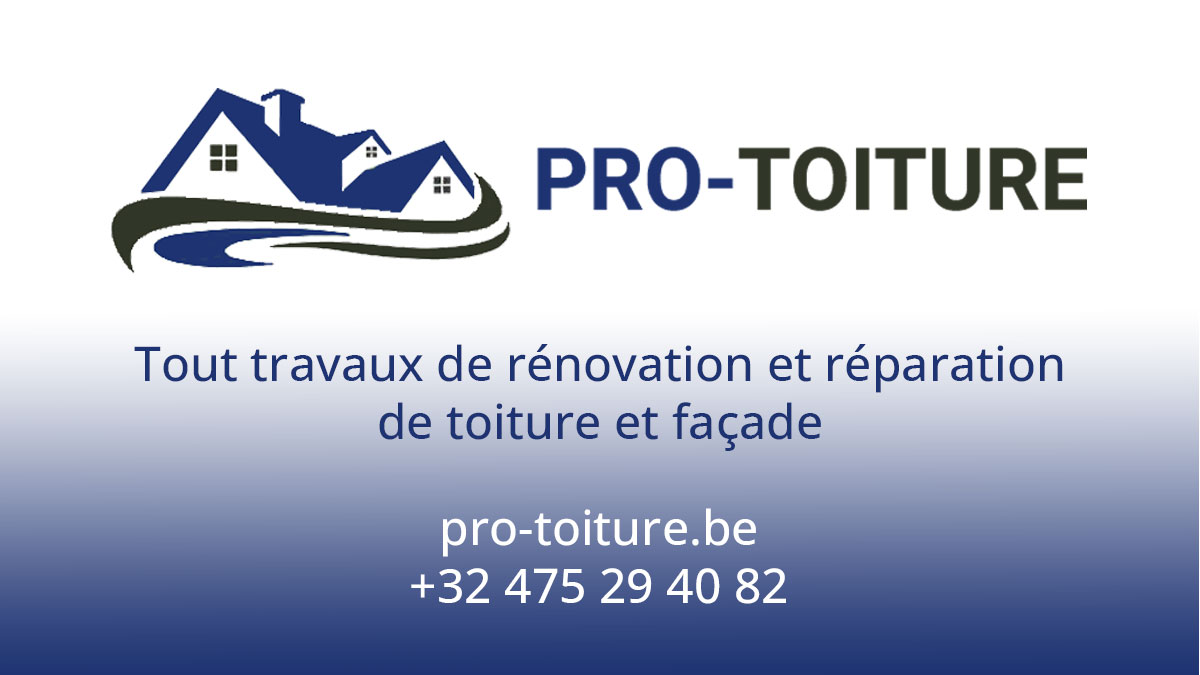 Pro-Toiture, rénovation et réparation de toiture et façade en Belgique